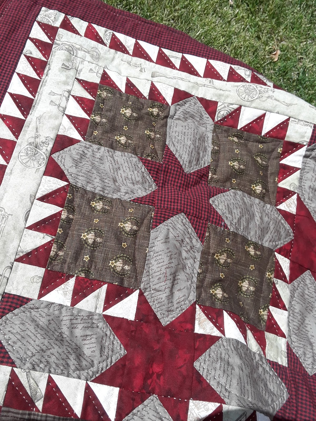 Polka Dot Quilter: Grizzly Mountain Quilt by square in a square/ jodi ...