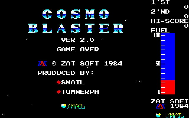 勝つ快感。: COSMO BLASTER VER2.0 for MZ-1500