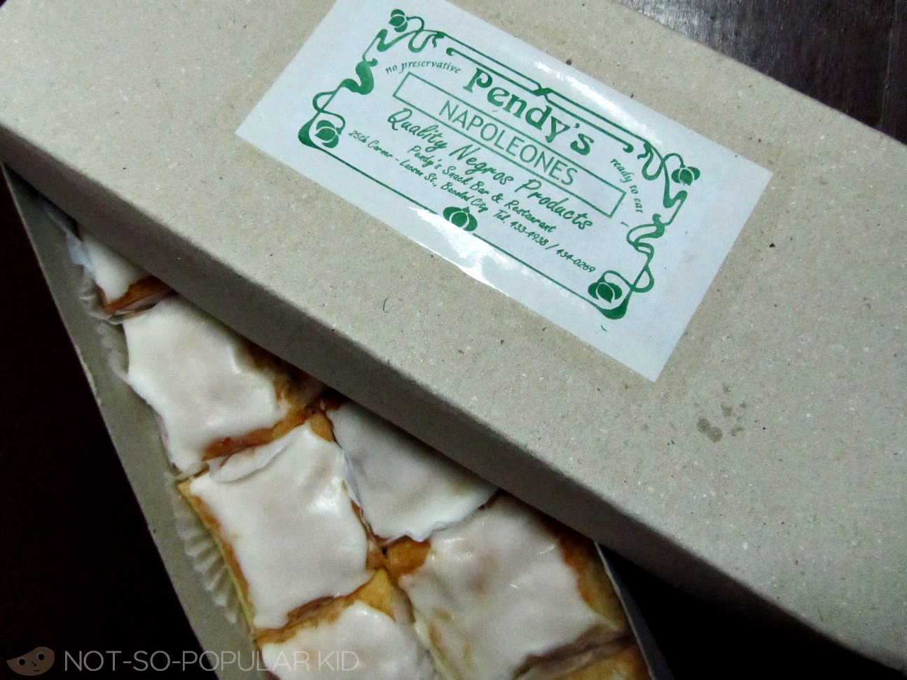Pendy's: Home of the Great Tasting Napoleones - A Not-So-Popular Kid ...