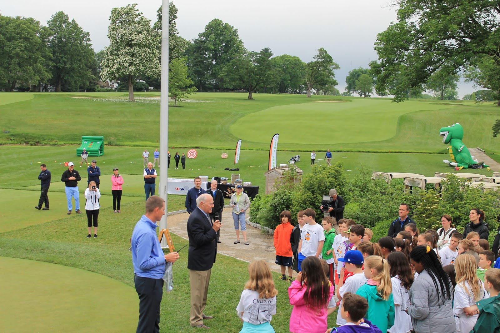 .: The First Green at Philadelphia Cricket Club!