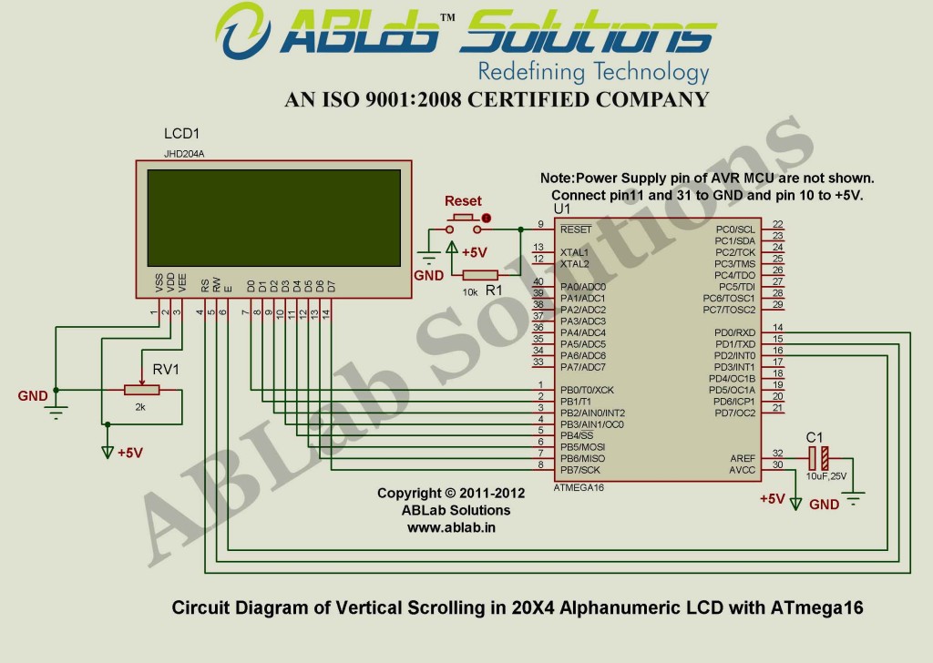 Alphanumeric LCD Projects using ATmega16 Microcontroller for Beginners