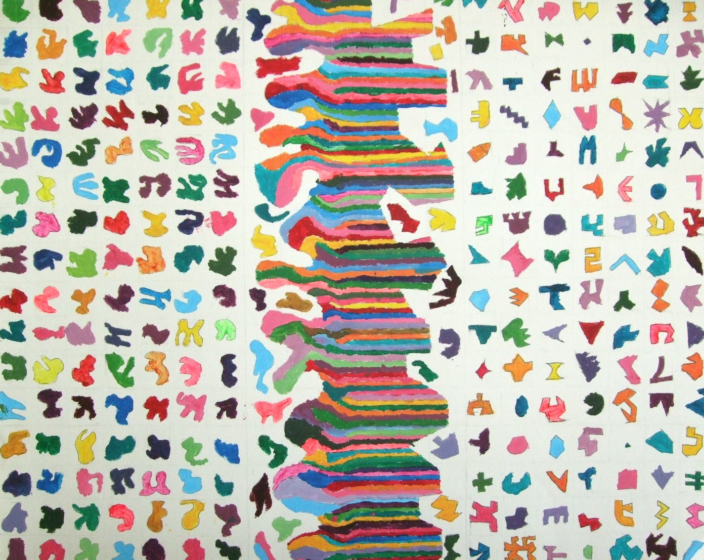 highschoolart: Geometric and Organic Shapes High School Art