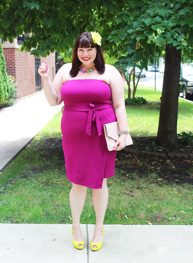 Hot Pink Plus Size Fashions