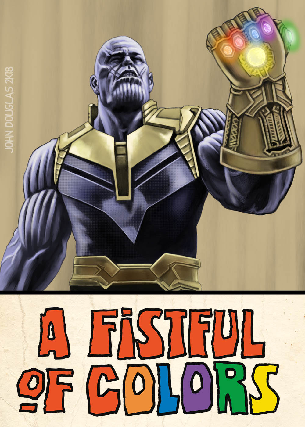 The John Douglas (Mostly) Comic Book Art Site: Thanos: A Fistful of Colors