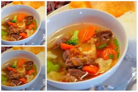 Resep Sup Tetelan Daging Sapi Kuah Bening Spesial