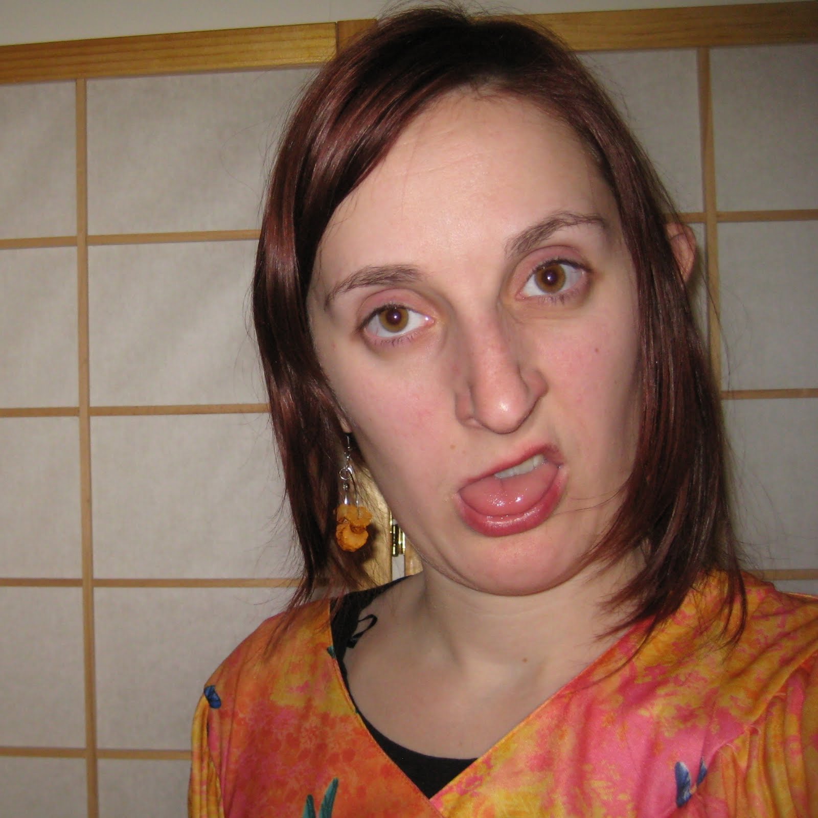 Face Time With Sharon: Face #296 Intoxication Week "Drunk Tongue"