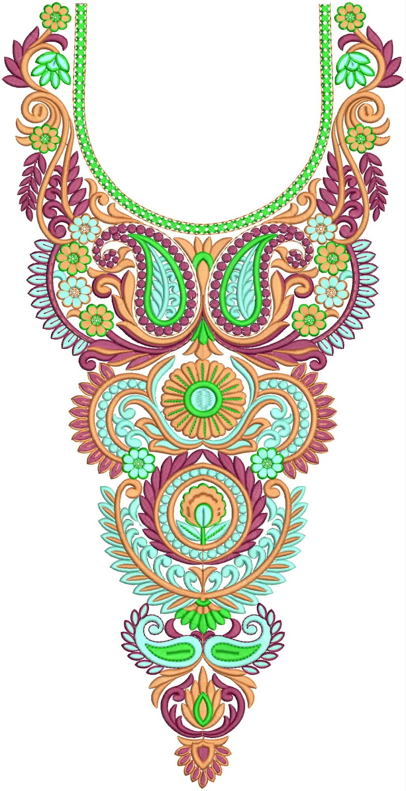 EmbDesignTube: Gorgeous Neck Designs Collection