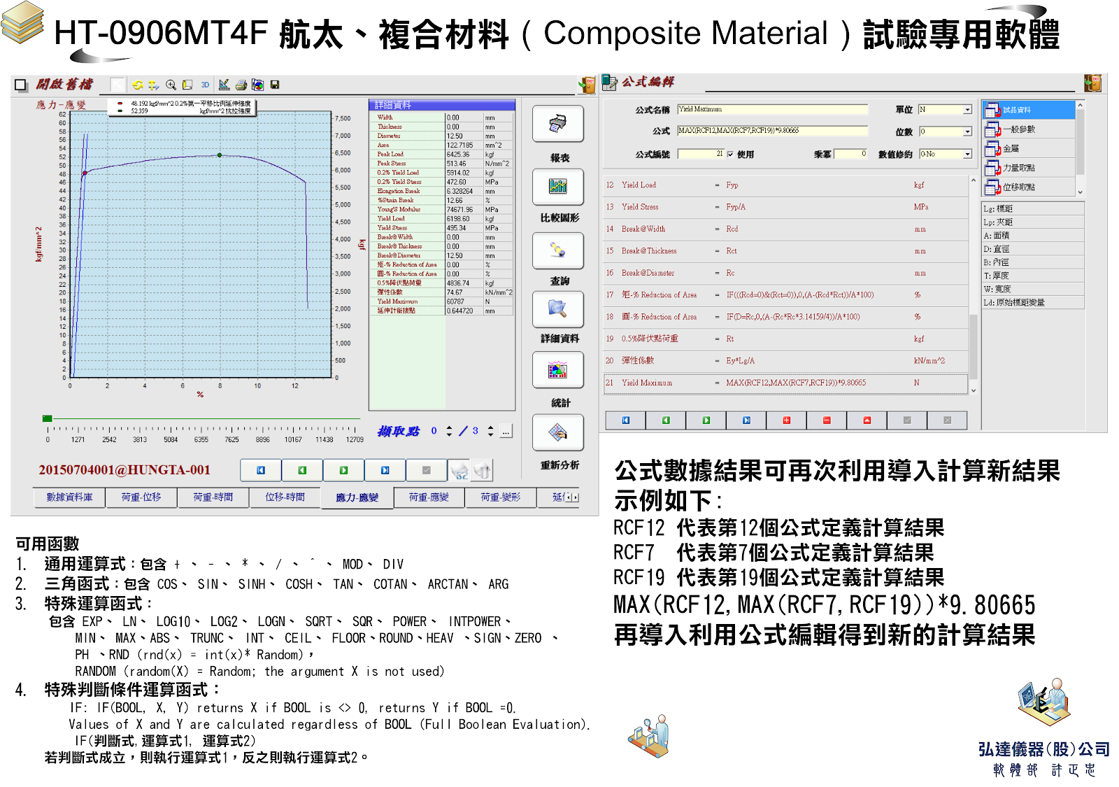 HUNGTA 弘達儀器軟體部: 航太、複合材料 Composite Material