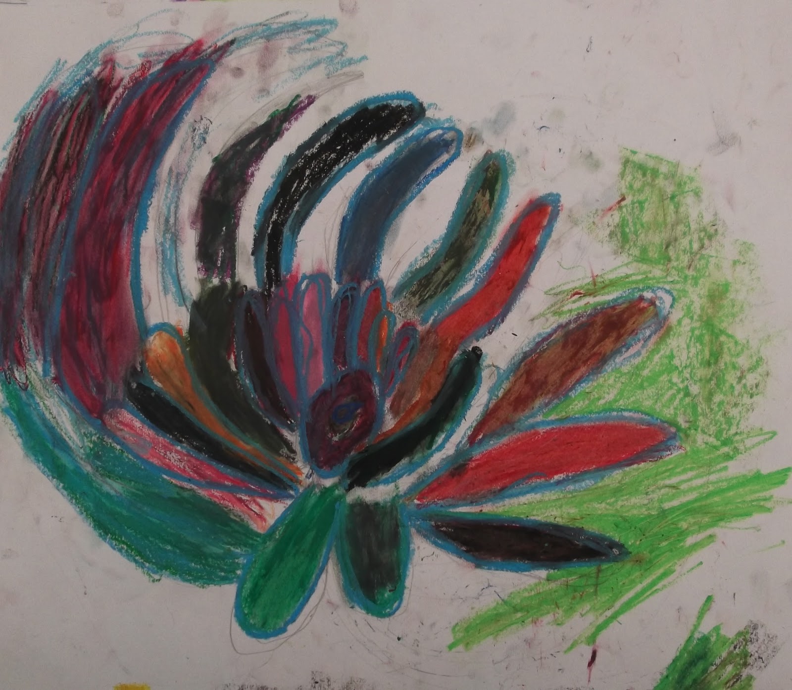 Artists For Kids: Goergia O'Keeffe Flowers - First Grade