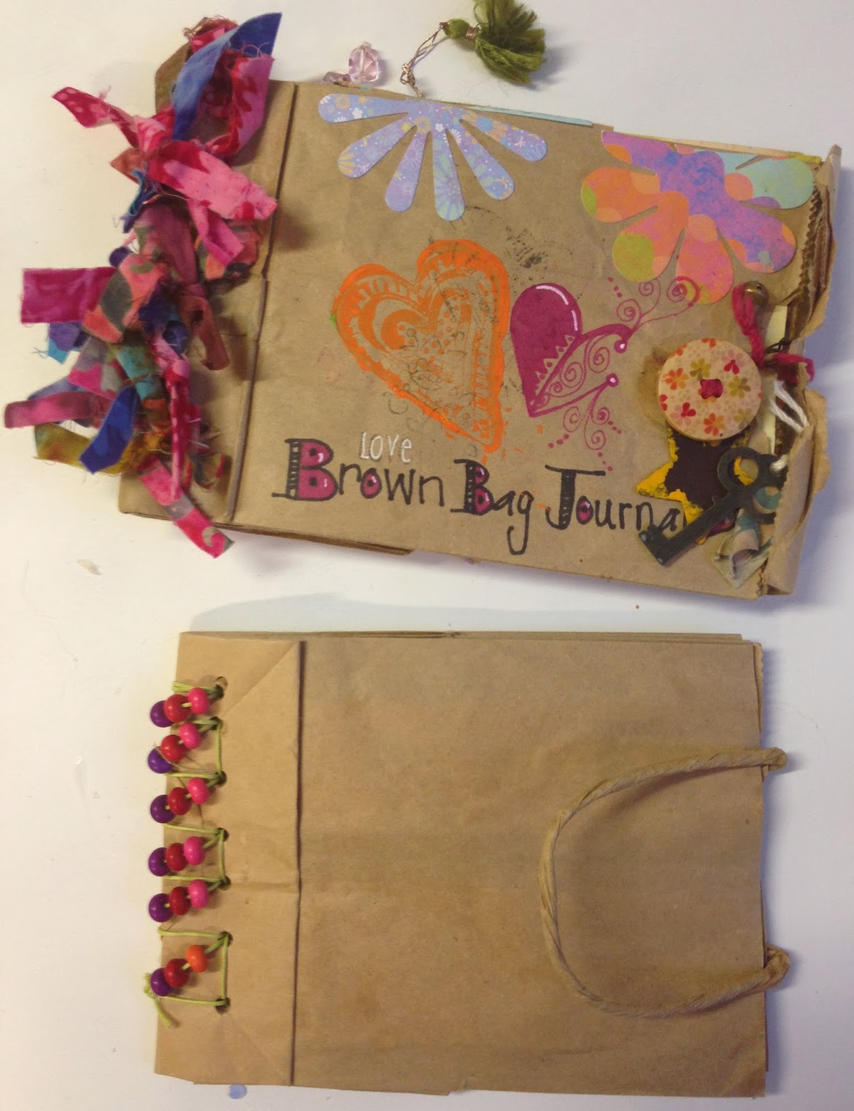 Art Room Blog: Brown Bag Journal step by step...