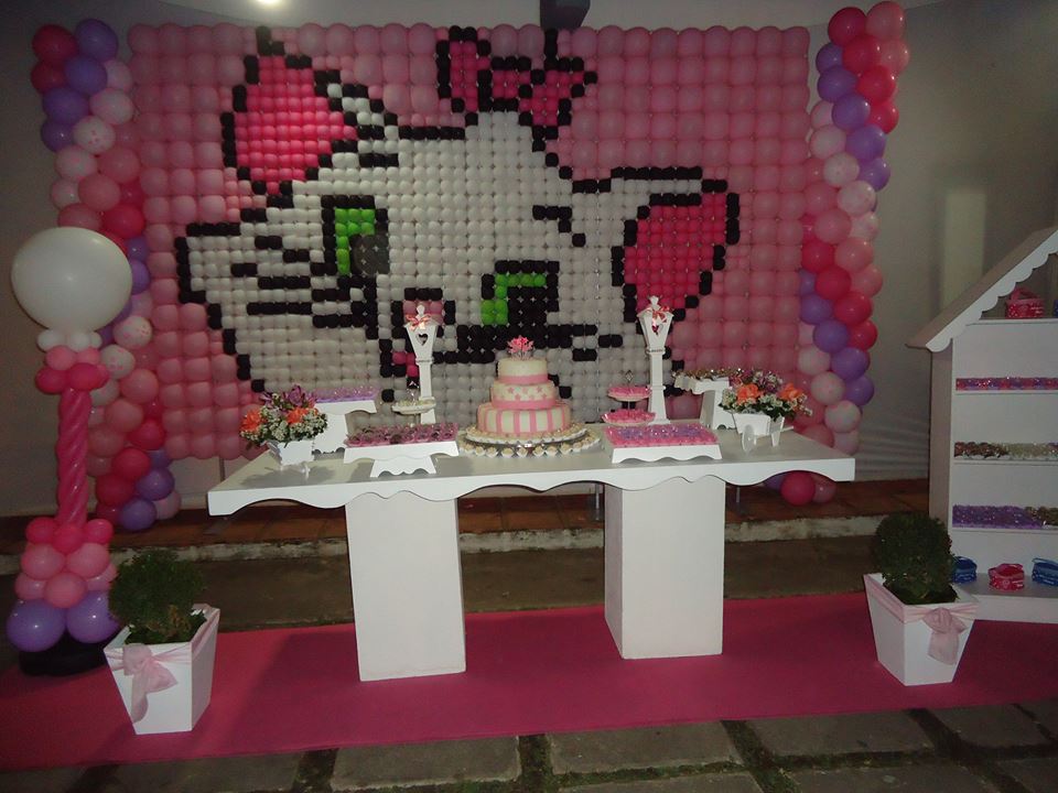 Luluka Diversões e Balões: Decoração temática: Gata Marie
