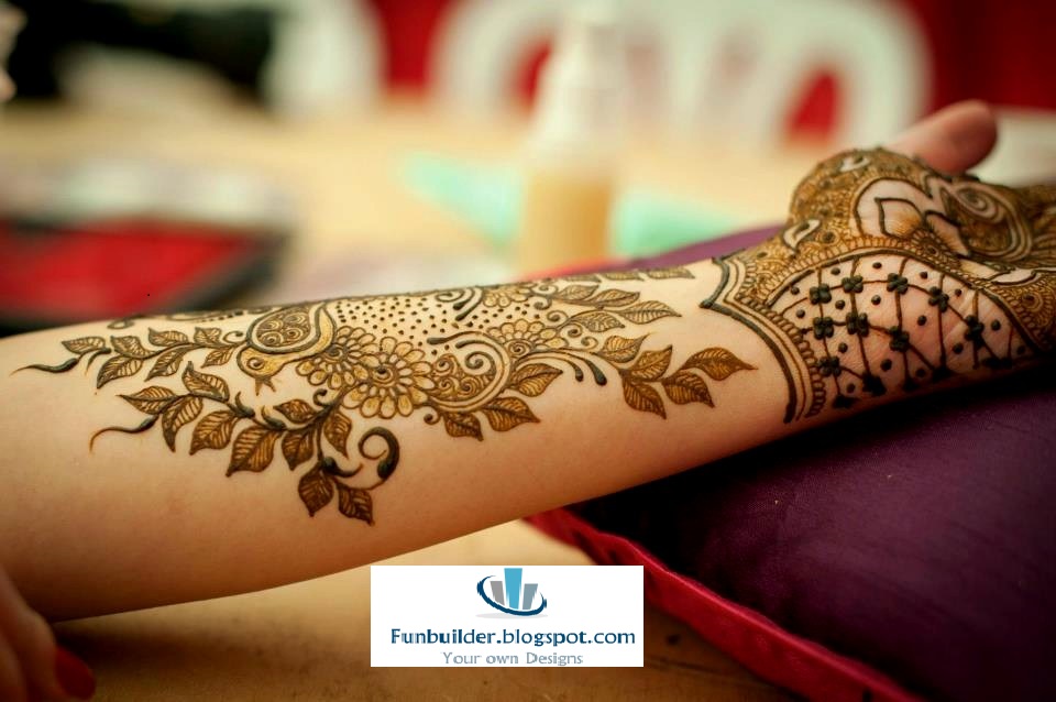 very beautiful Full arm Mehendi Designs For Pakistani, Indian arabic ...