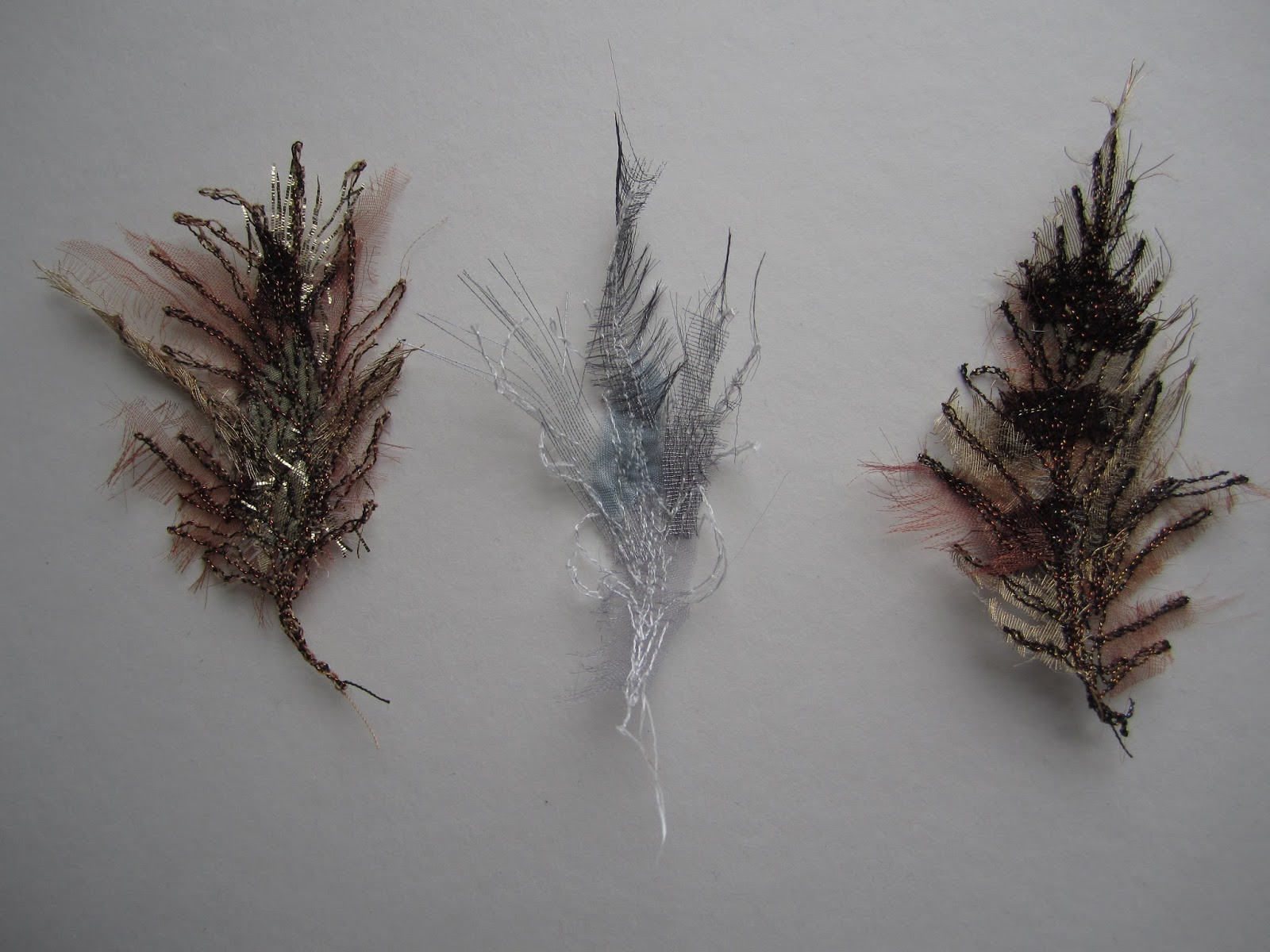 Louise Watson - Textile Artist: Making feathers.