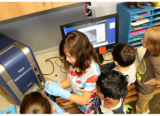 Students View Science Up Close With Electron Microscope ~ The School Zone
