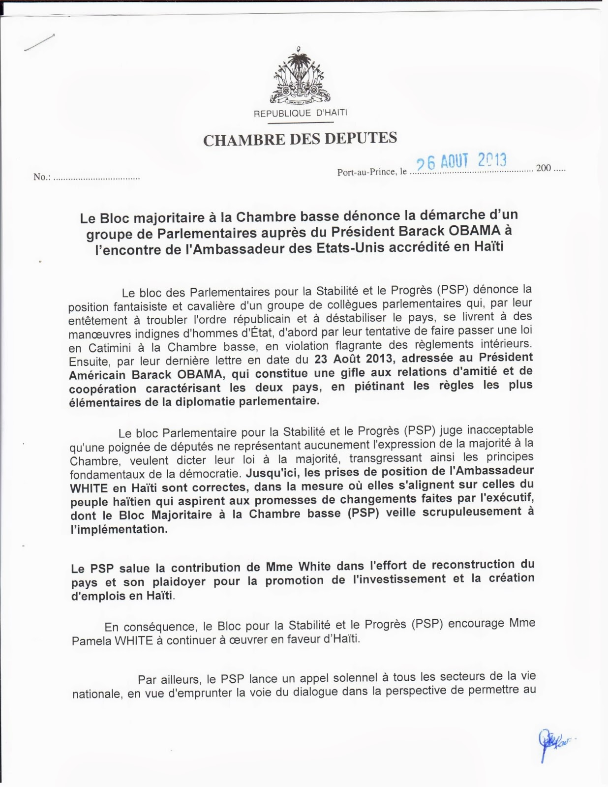 Le Ré.Cit. d’#Haiti - Réseau Citadelle: Le Bloc majoritaire à la ...