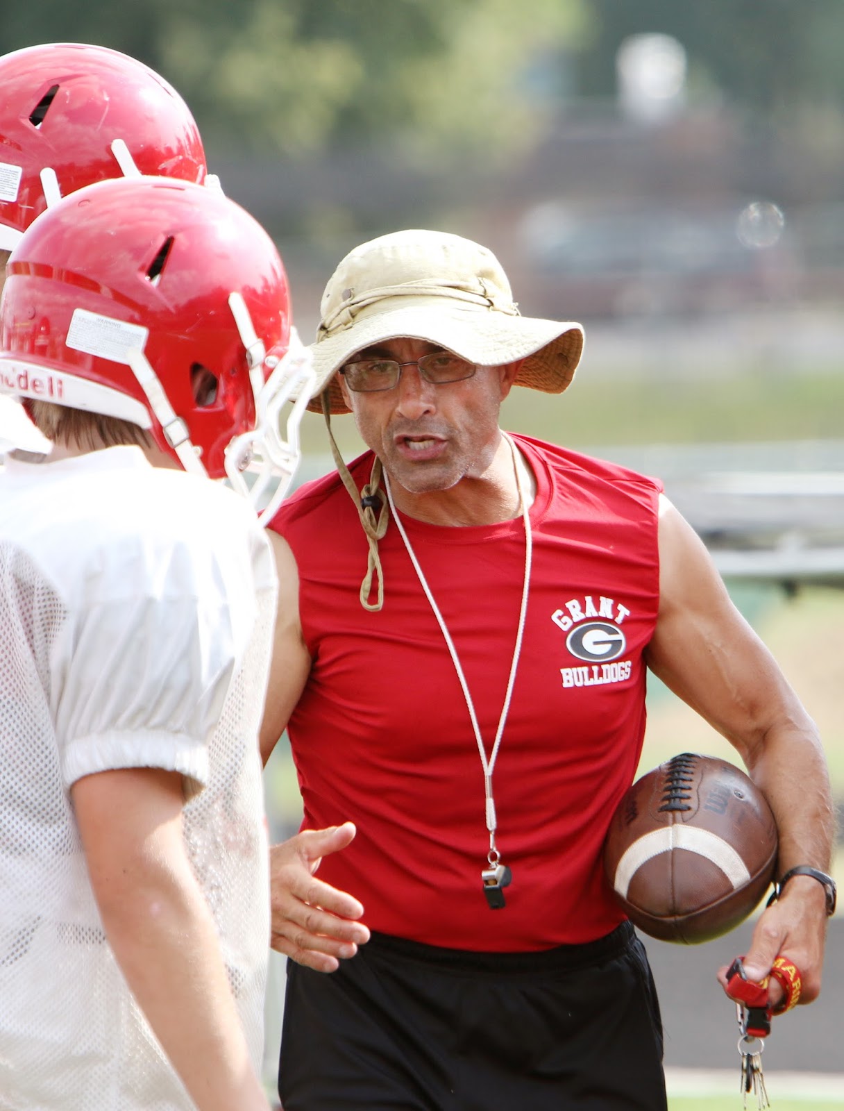 Mark Kodiak Ukena: Grant Community High School Football Practice