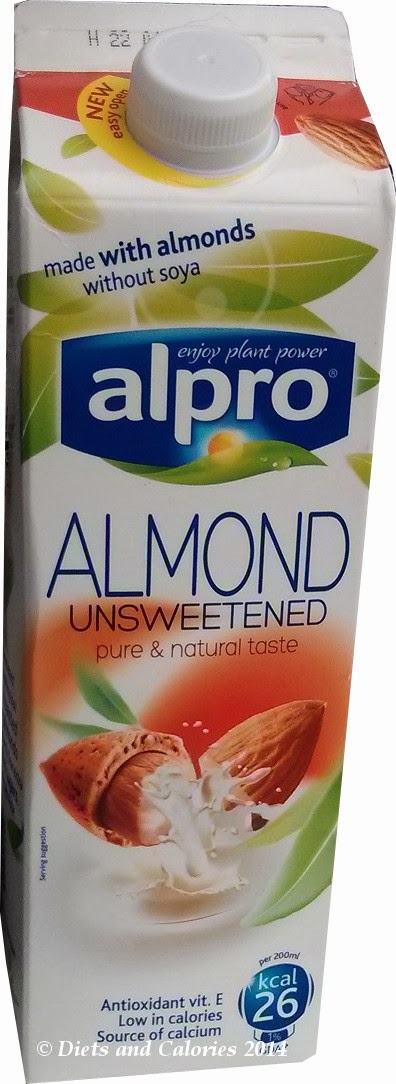 Diets and Calories: Alpro Unsweetened Almond Milk