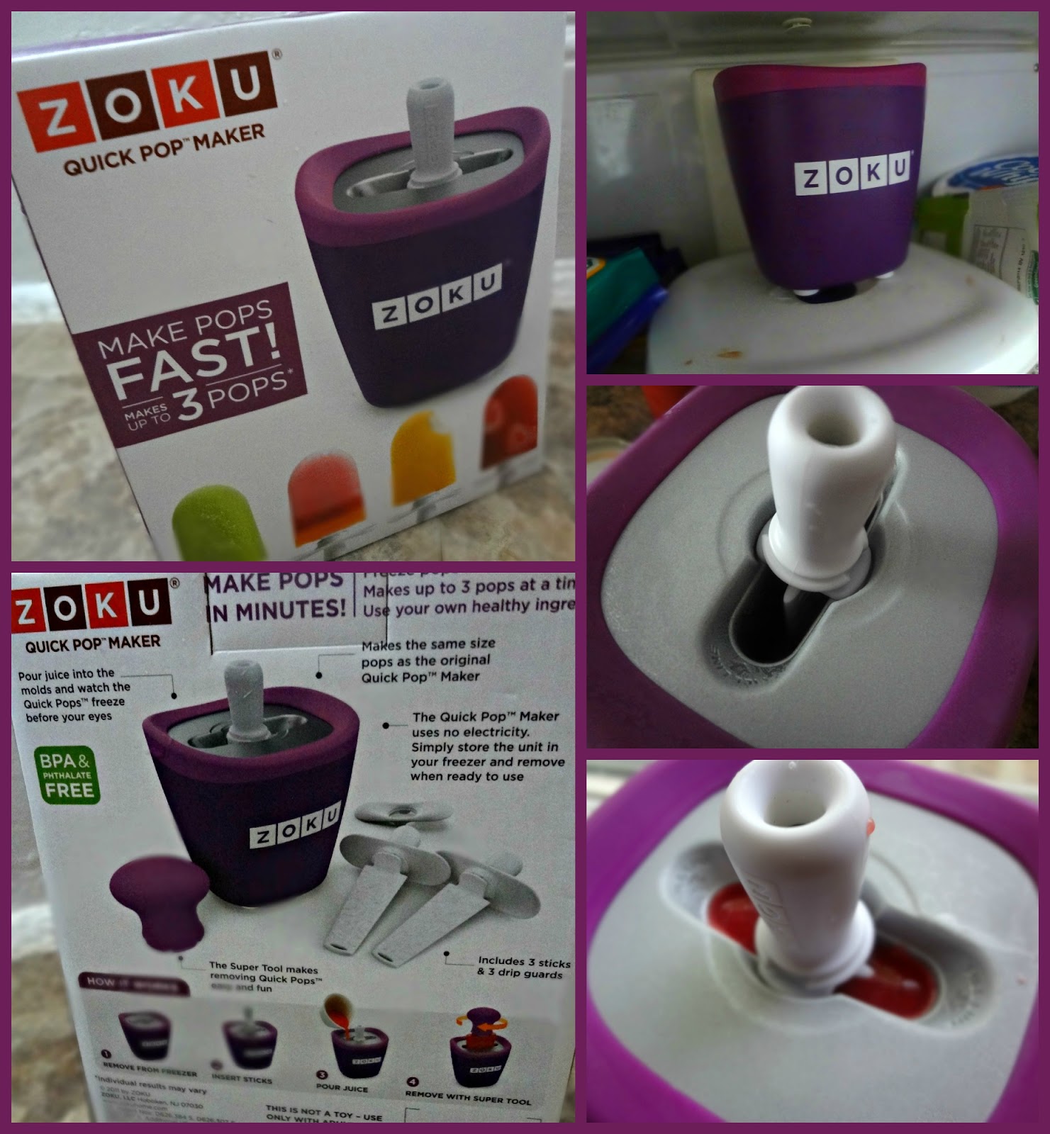 The Cooking Actress: Chocolate Covered Strawberry Popsicles and @ZokuHQ ...