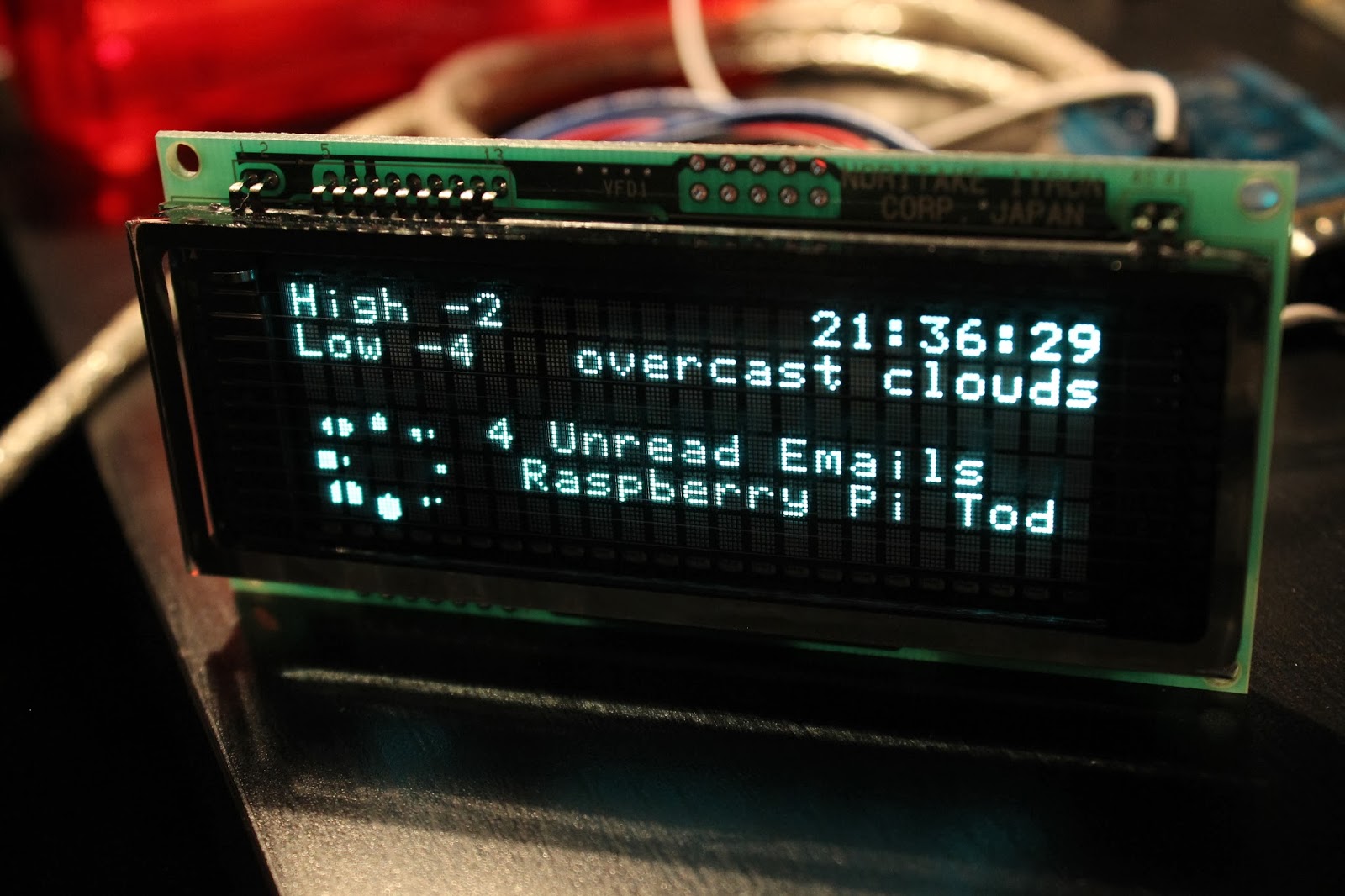 The Resistor Network: Vacuum Fluorescent Display Alarm Clock