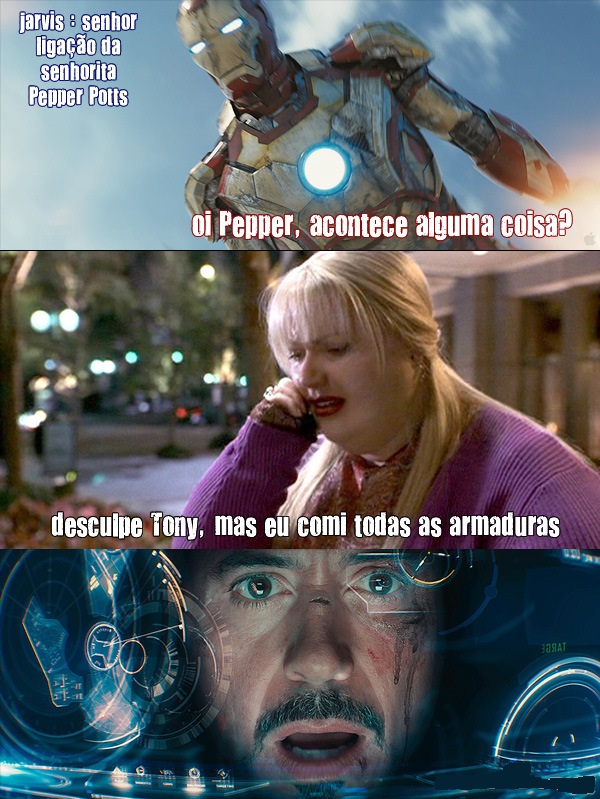 Memes Brasil: Enquanto isso no filme Homem de Ferro 3