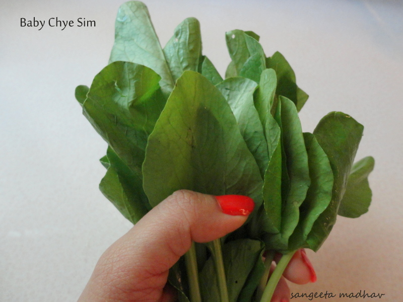 Local Mustard, Baby Chye Sim and Baby Spinach Greens... To go the ...