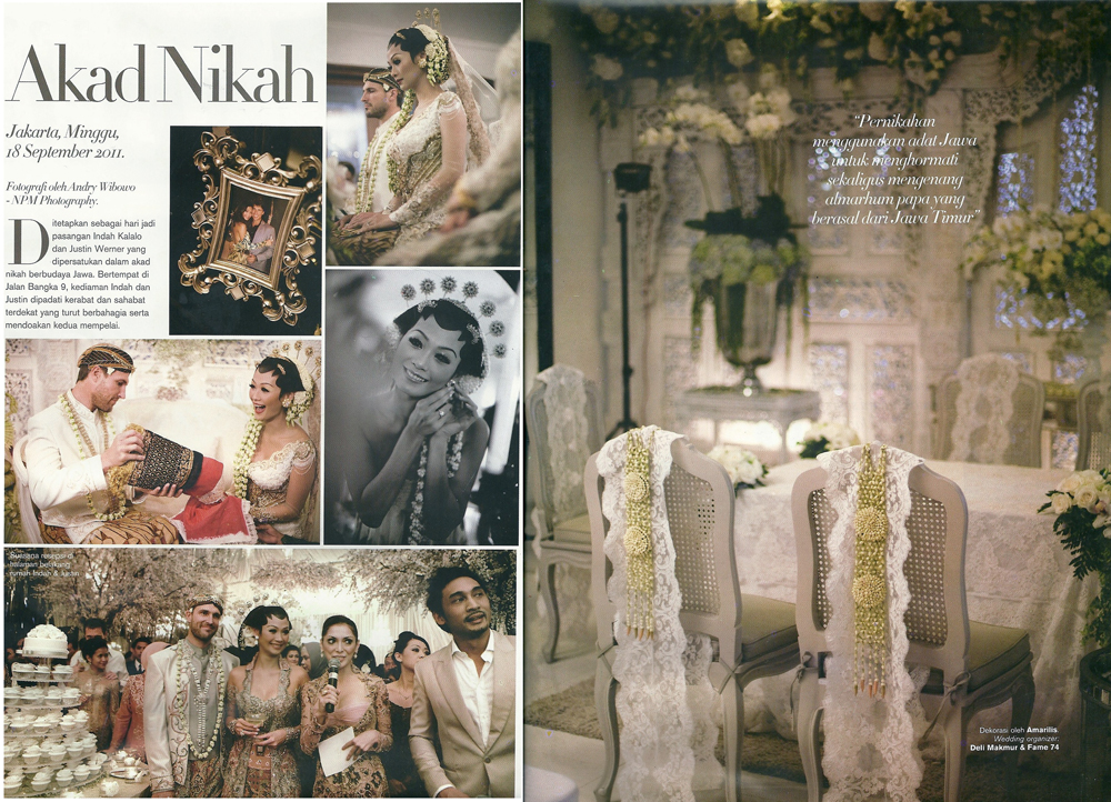 memories on the wall: Akad Nikah Indah Kalalo & Justin Werner 2011