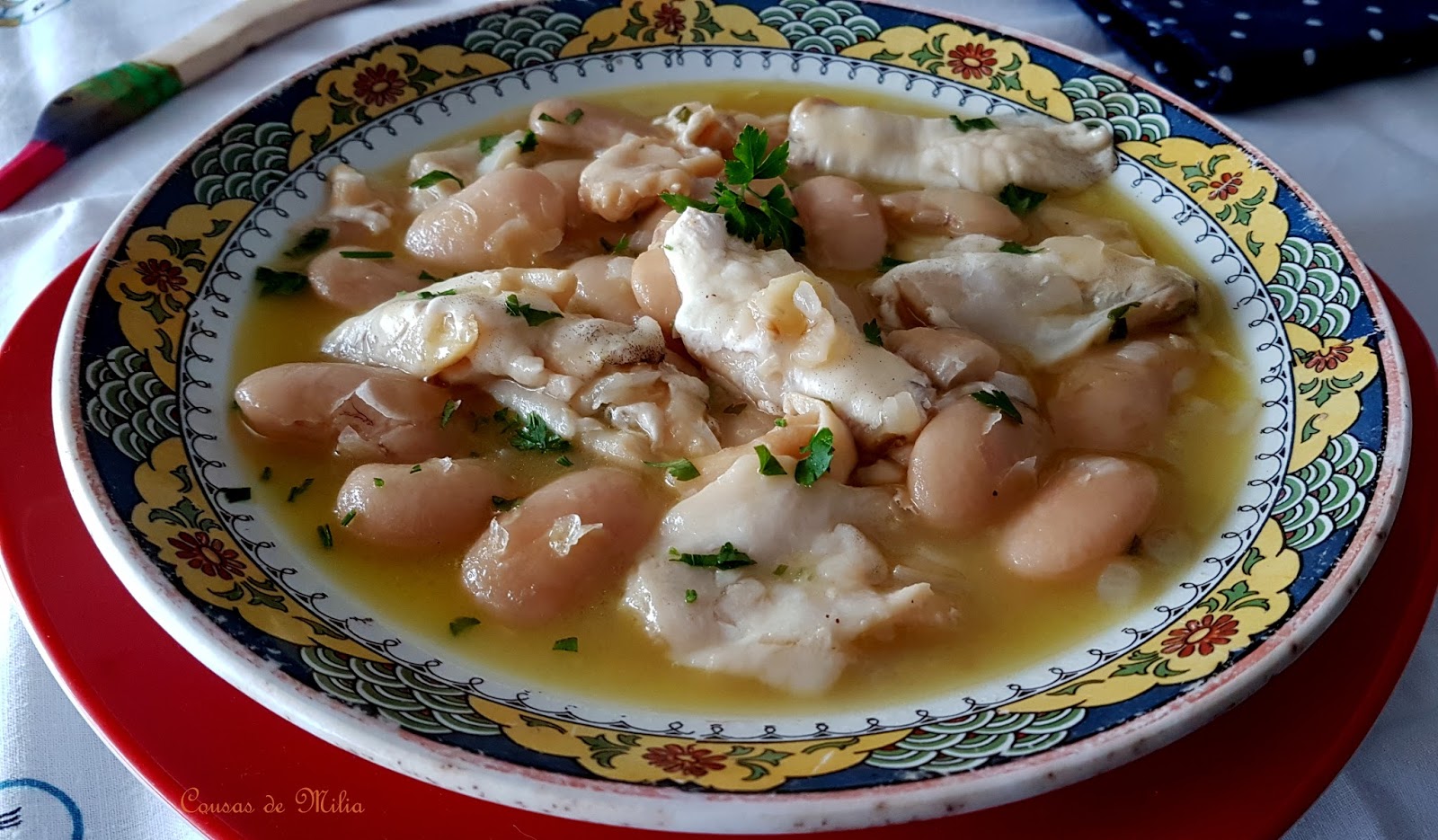 Cocochas de bacalao con judías del Barco de Avila