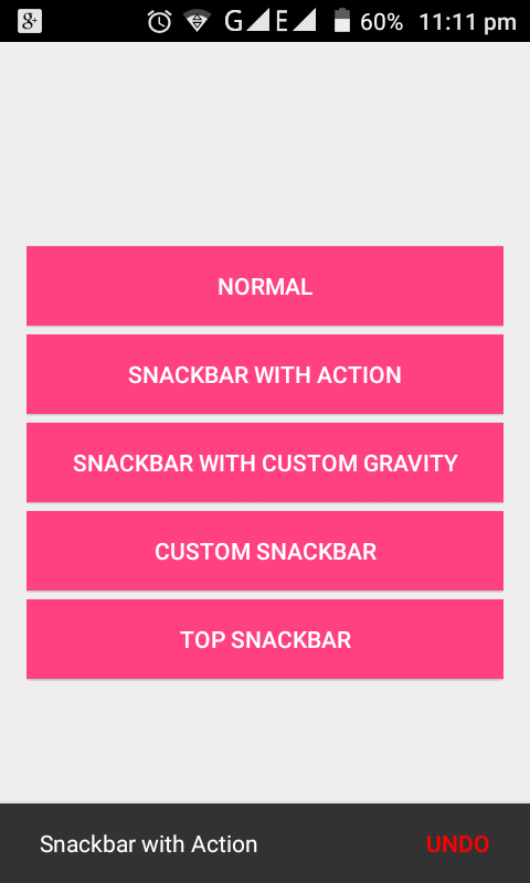 How to Customize Snack Bar in Android