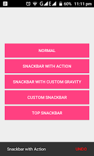 How to Customize Snack Bar in Android