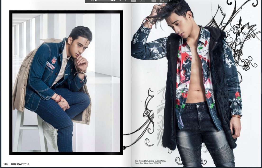Diego/Liza: Diego Loyzaga for SceneZone Magazine Holiday 2016