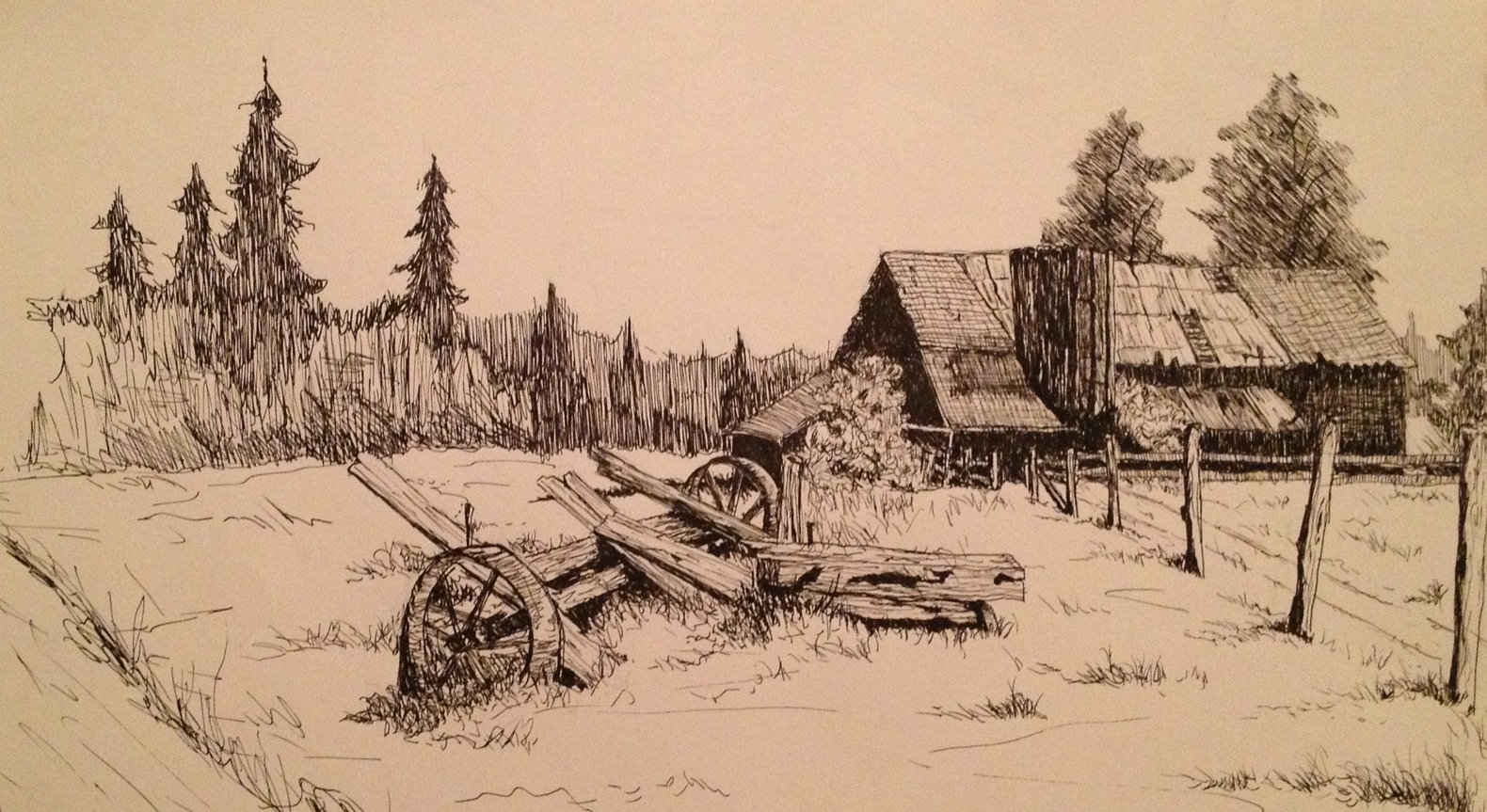 DEFINING GREY: Old Pen and Ink Drawings