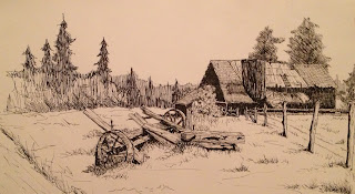 DEFINING GREY: Old Pen and Ink Drawings