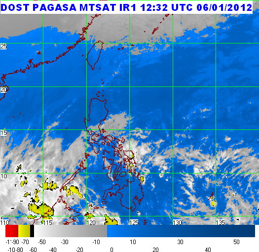 Weather Forecast Philippines Today - 01.06.12 PM