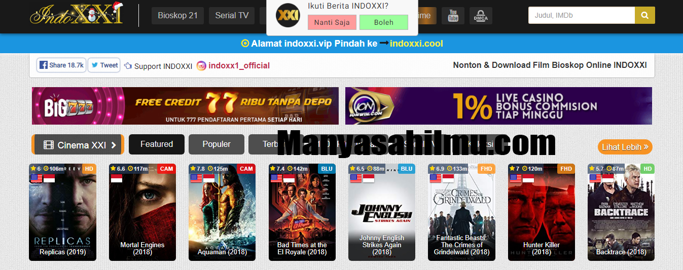 7 Situs Tempat Download Film Terbaik 2019 - Manyasah Ilmu