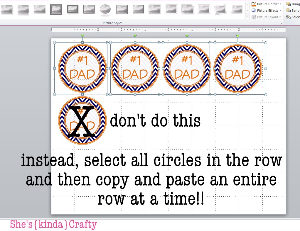 Basic Party {Circles} How To!!! - Shes {kinda} Crafty