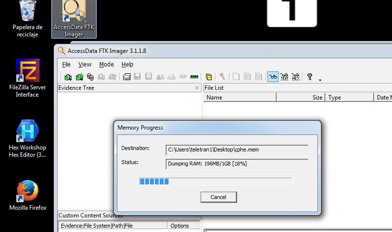 CIBERPADI: VOLCADO DE MEMORIA RAM