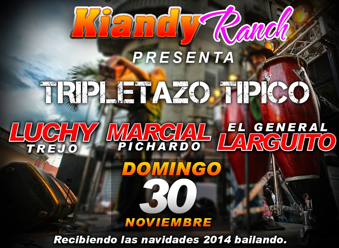 FIESTA GRATIS EN KIANDY RANCH ESTE PRÓXIMO DOMINGO 30, UN TRIPLETAZO ...