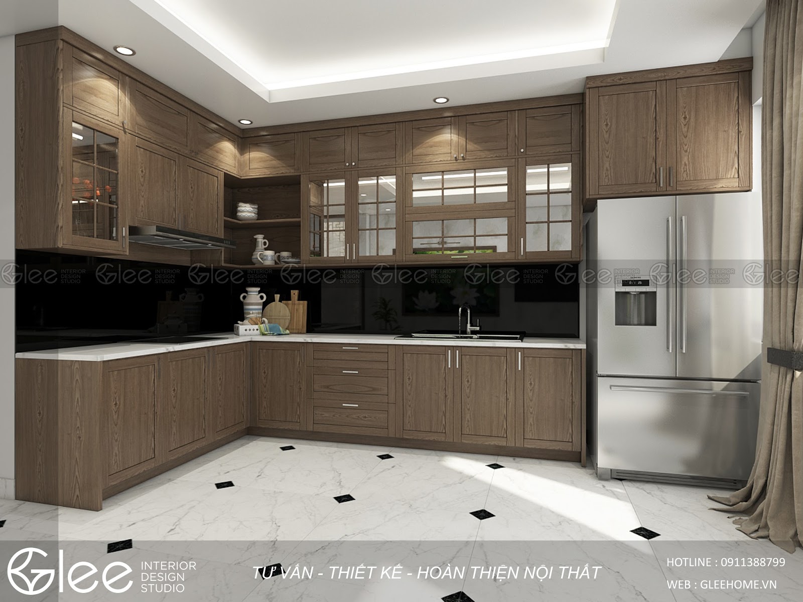 Cách thiết kế nội thất phòng bếp chung cư