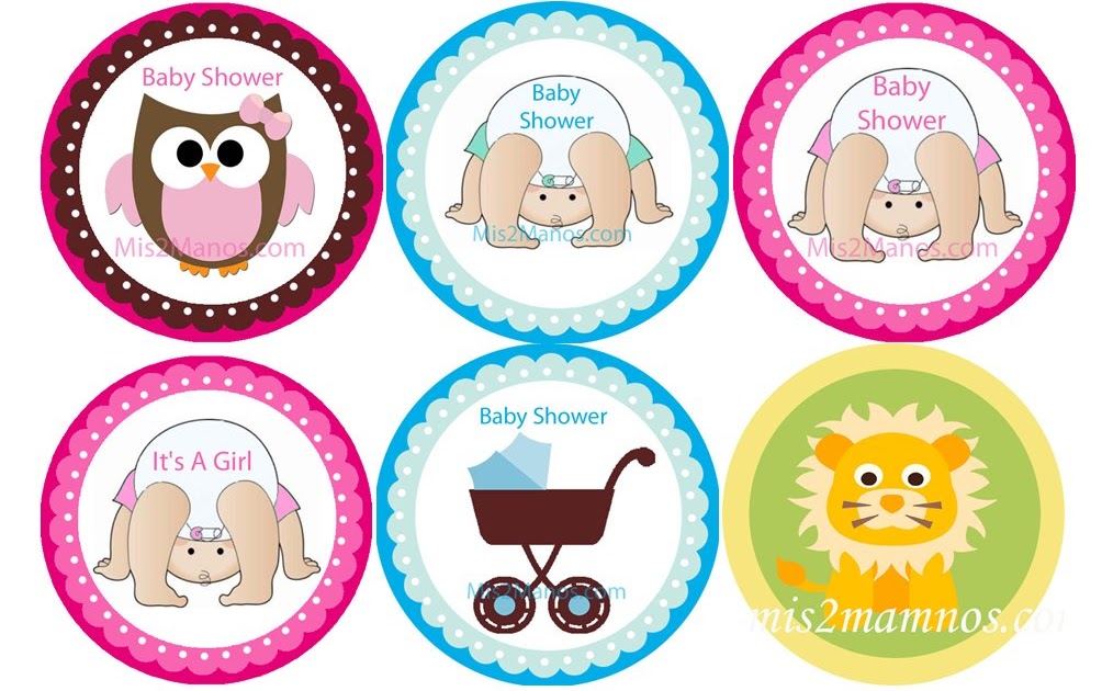 Mis 2 Manos: Made by My Hands: Baby Shower Stickers 2 inch Round ...