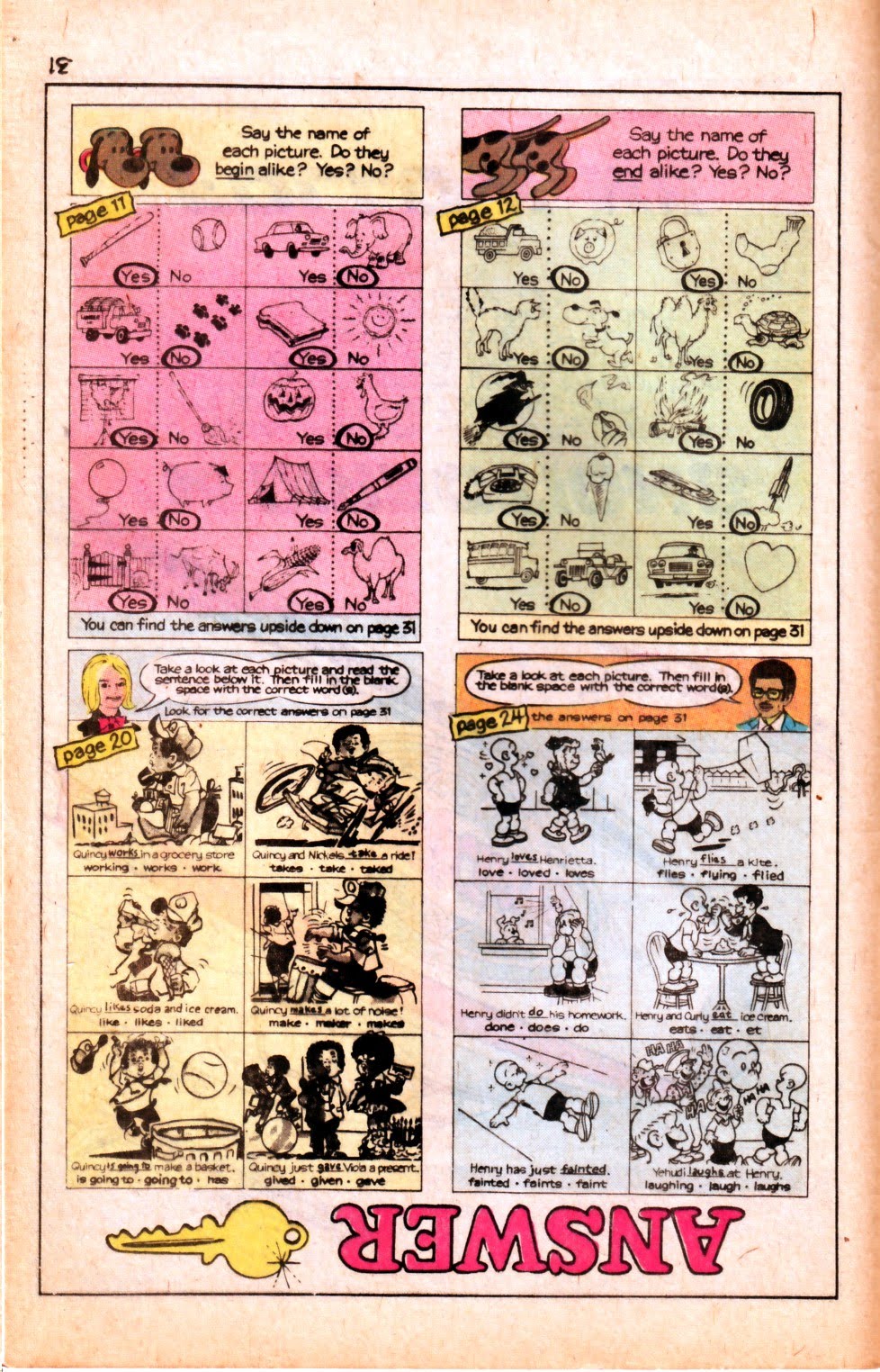 Mike Lynch Cartoons: 1977: QUINCY Comic Book Part Two
