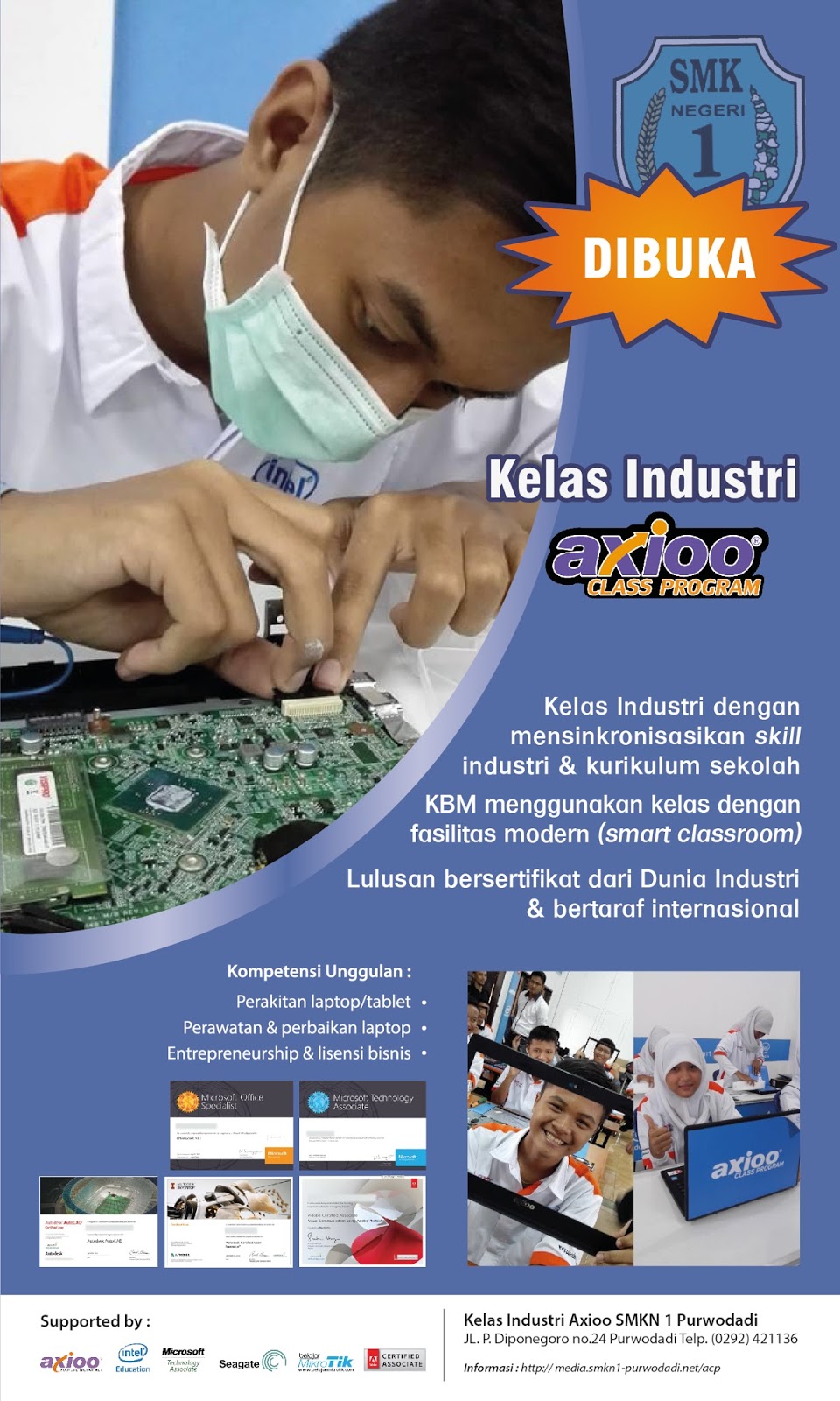 Axioo Class Program SMKN 1 Purwodadi - SMKN 1 Purwodadi