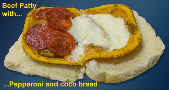Beef Patty With Cheese And Coco Bread - Beef Poster