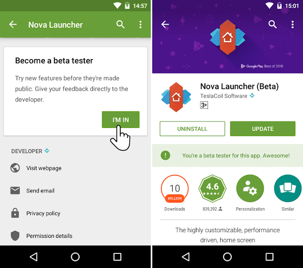 Mencoba Aplikasi Android Versi Beta dan Aplikasi yang Belum Dirilis via ...