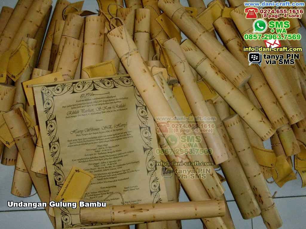 Undangan Bambu Jakarta - Undangan Pernikahan Unik Harga Murah