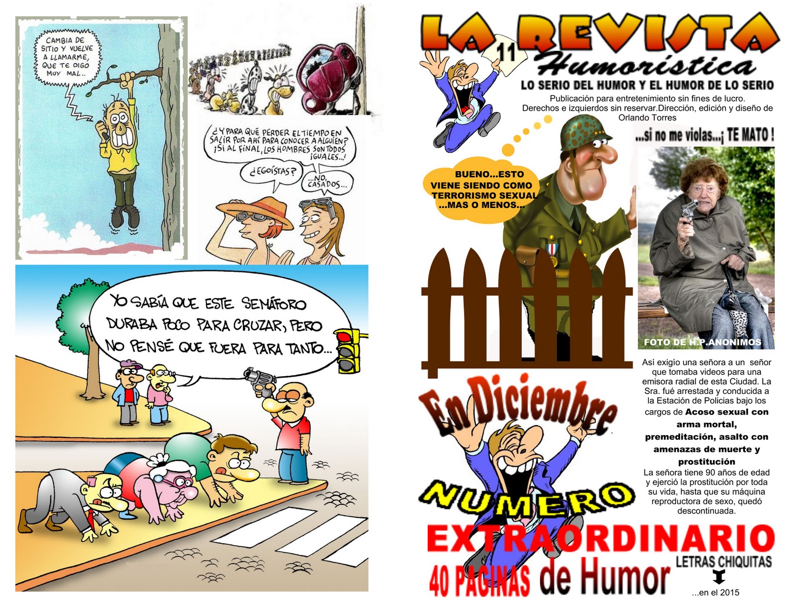 La Revista Humorística: Muestras de La Revista Humorística impresa