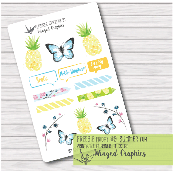 Winged Graphics : FREEBIE FRIDAY #9: SUMMER SUMMER SUMMER