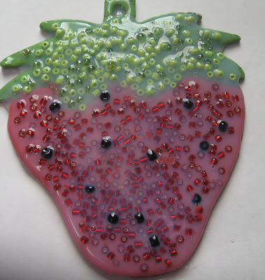 IRIT SHALOM- Craft addict : Beaded Strawberry tutorial