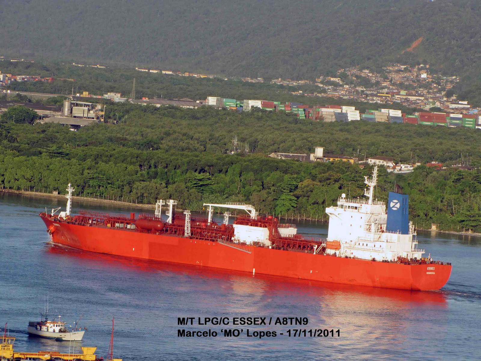 Santos Shiplovers: M/T LPG/C Essex / A8TN9