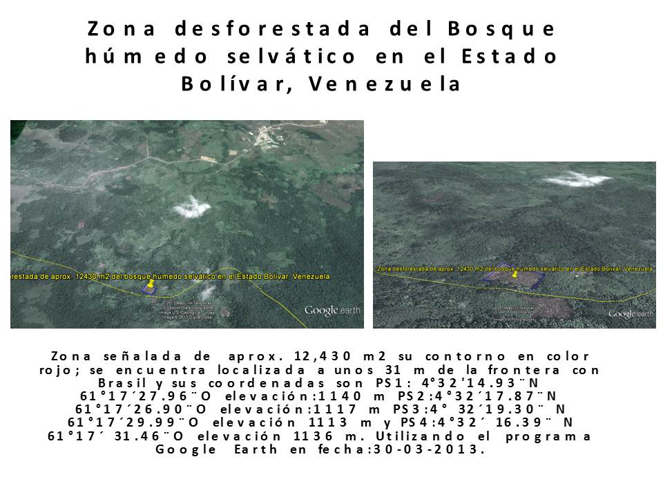 Territorio Venezolano, Nuestro Legado Eterno: Zona desforestada del ...