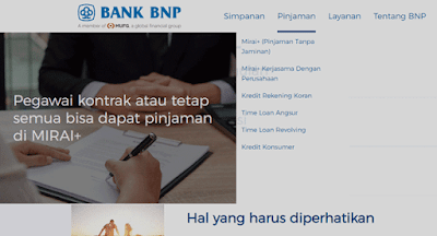 Syarat Pengajuan & Top Up Mirai+ Bank BNP - MeAplikasi